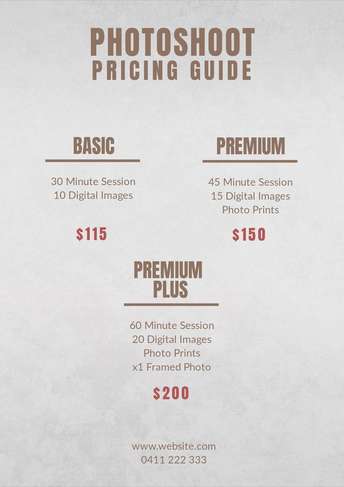 Free Price List Maker | Custom Price List Templates by Desygner