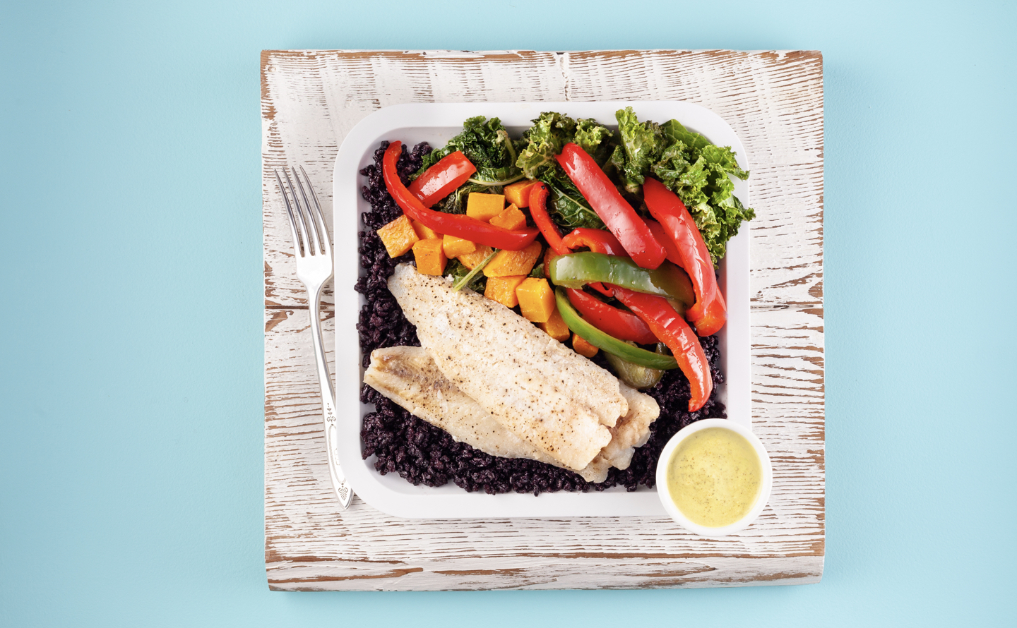 South Indian Cod Curry On Black Rice