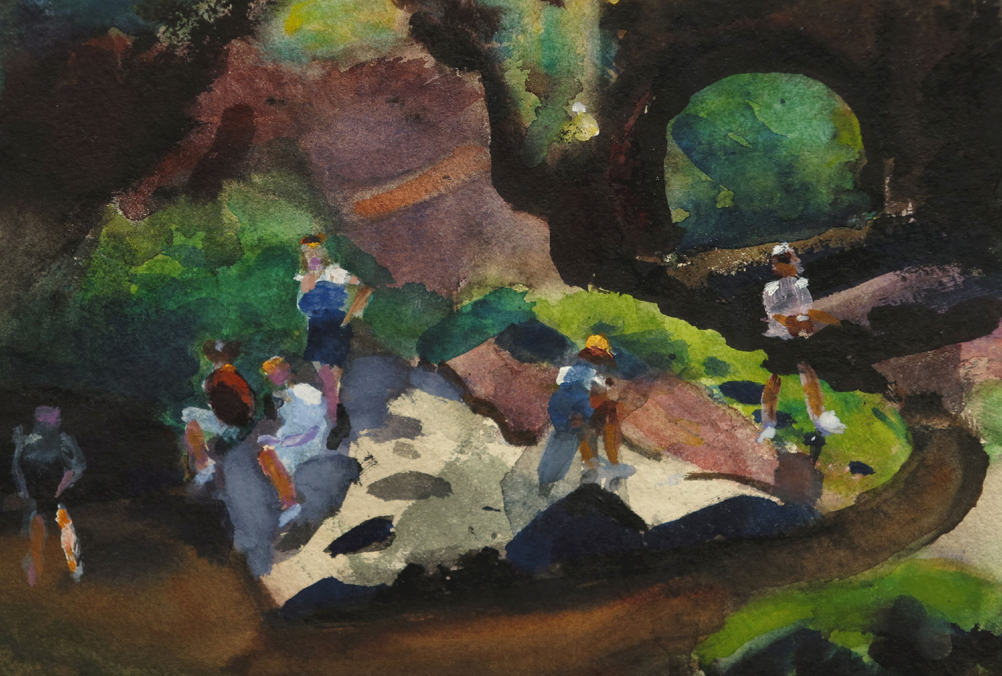 By the River Dodder, Dublin by Charles Hopkinson