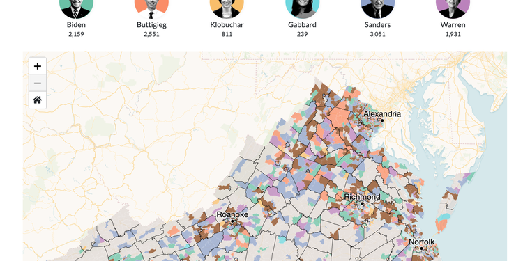 Mapping Presidential Donations