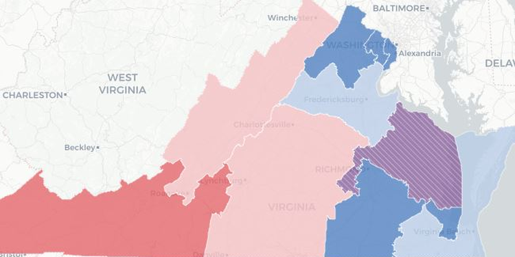2025 Gubernatorial Results by District