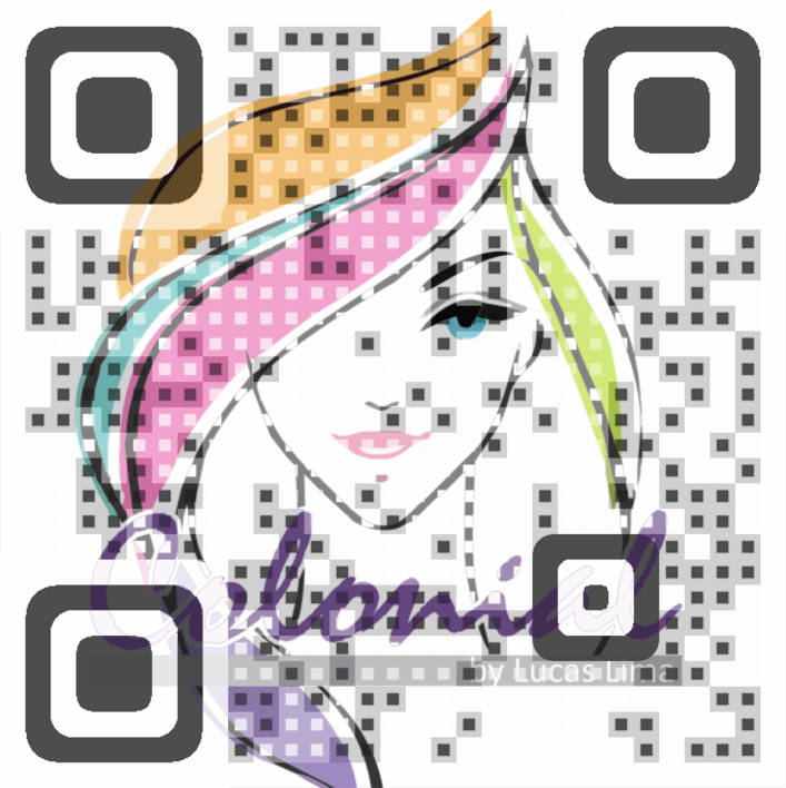 Colonial Hair QR Code by robson02000 | Visualead