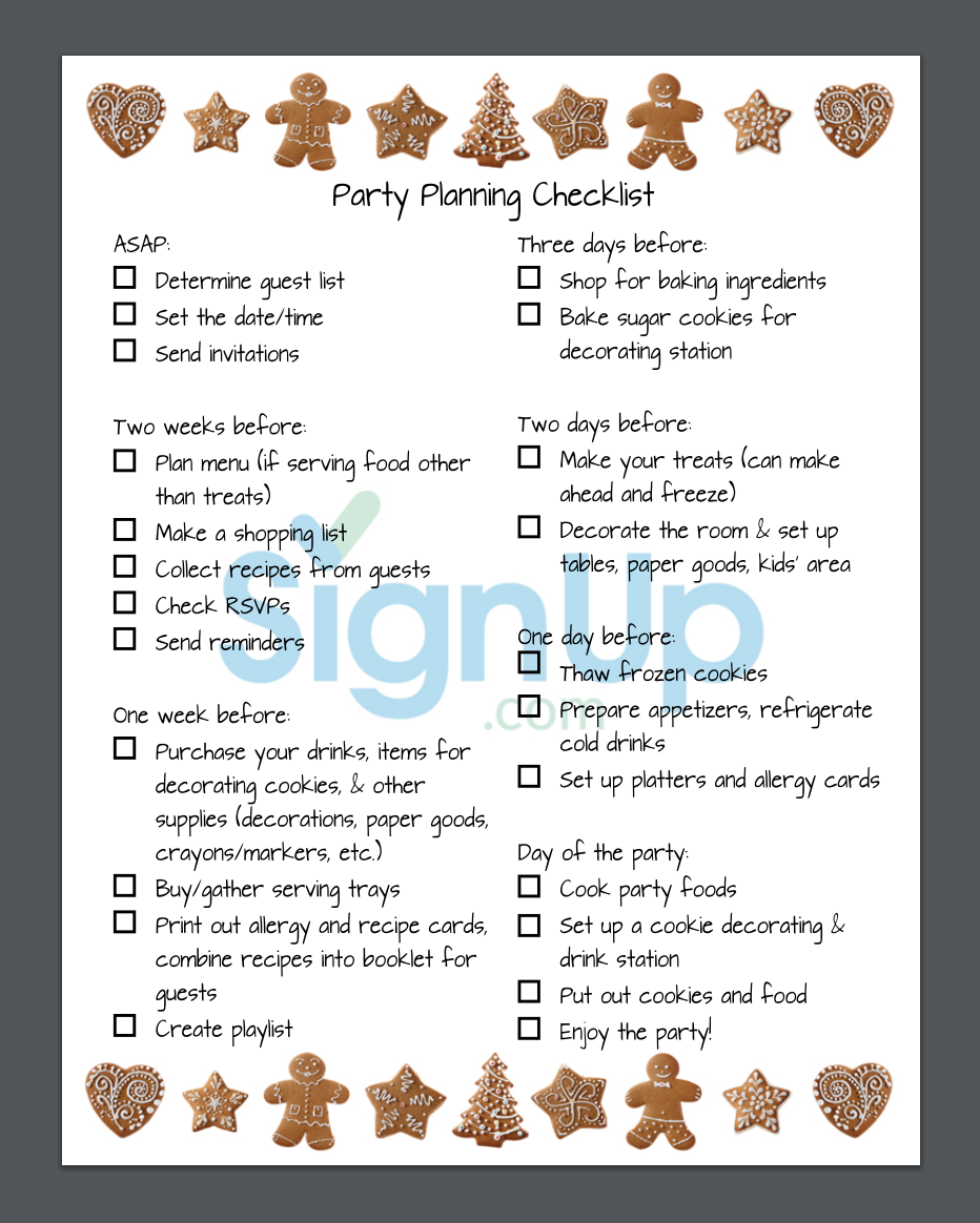 Cookie Swap Rules Template