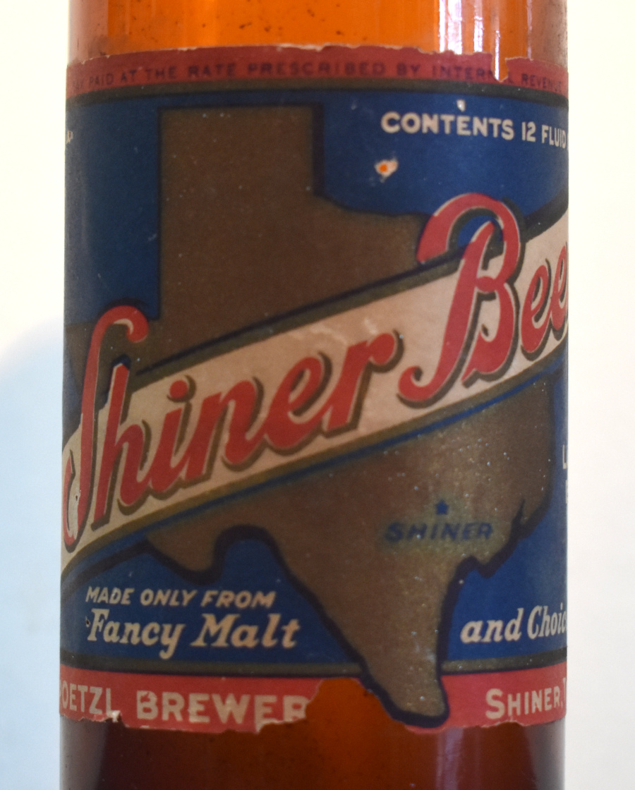 Shiner Beer - Vintage Shiner Beer Bottle Paper Label - #837 | Vintage ...