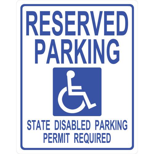 842188 HANDICAPPED PARKING SIGN 19IN X 15IN