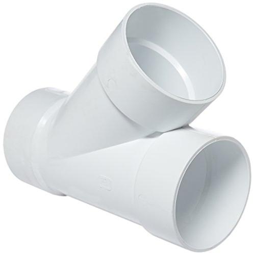 PVC 00600 1600HA DWV WYE 6 IN HUB WHT PVC