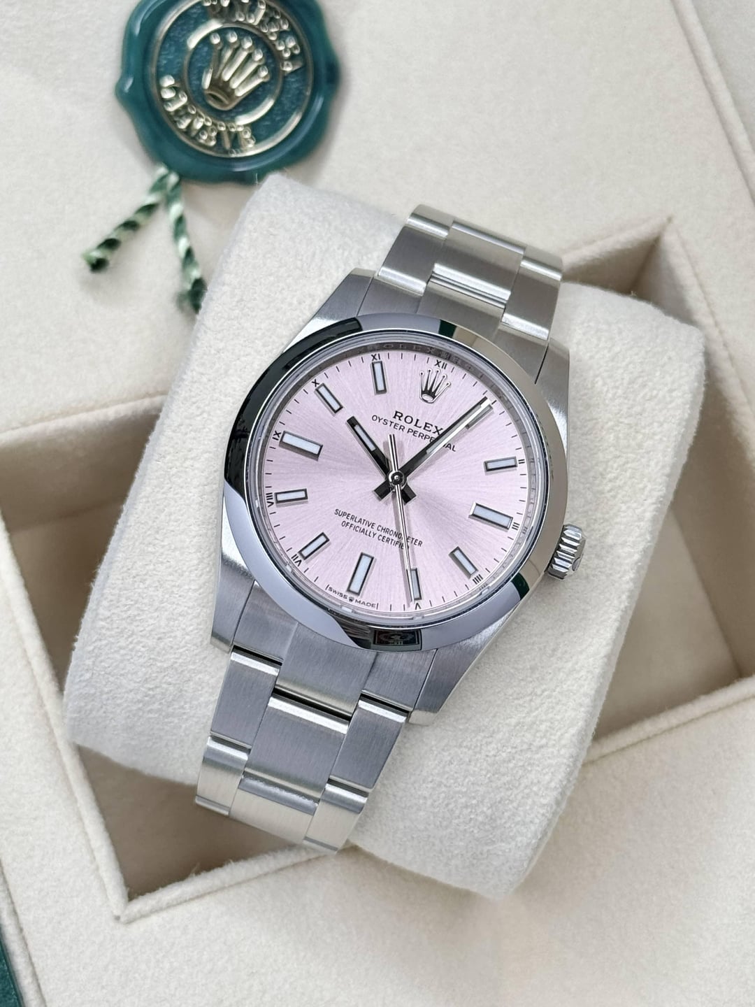 [WTS] Brand New Rolex Oyster Perpetual w/ Pink Dial [ Ref. 124200 ...