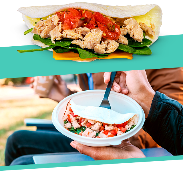People with Wawa Food 1 - Burrito and Sandwich