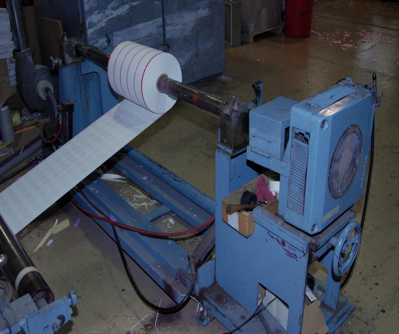 Lot #72: John Dusenbery Co. Paper Slitter Model 614AC 54” - WireBids