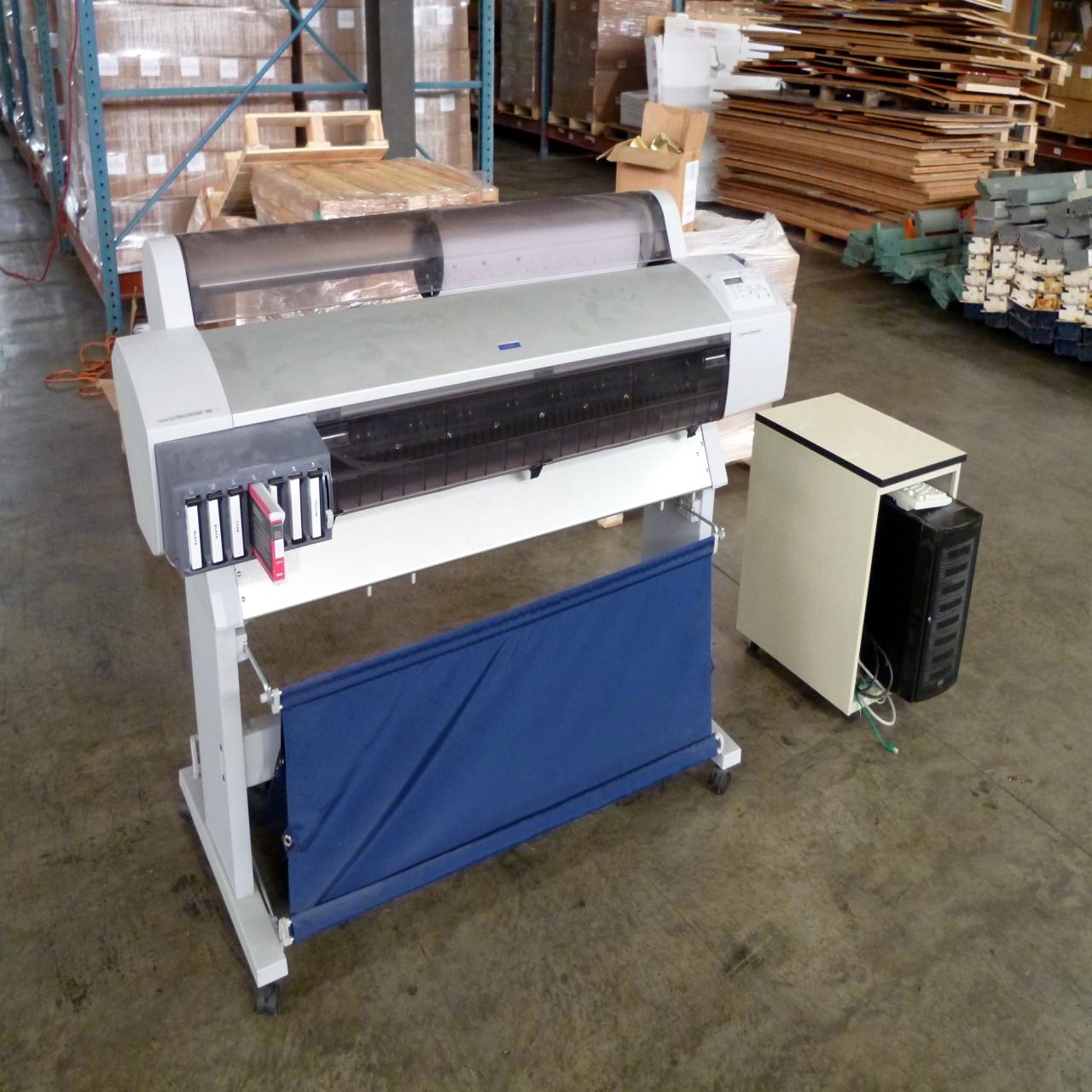 Lot #22: Epson Stylus Pro 9600 Wide Format Printer w/ RIP Computer ...