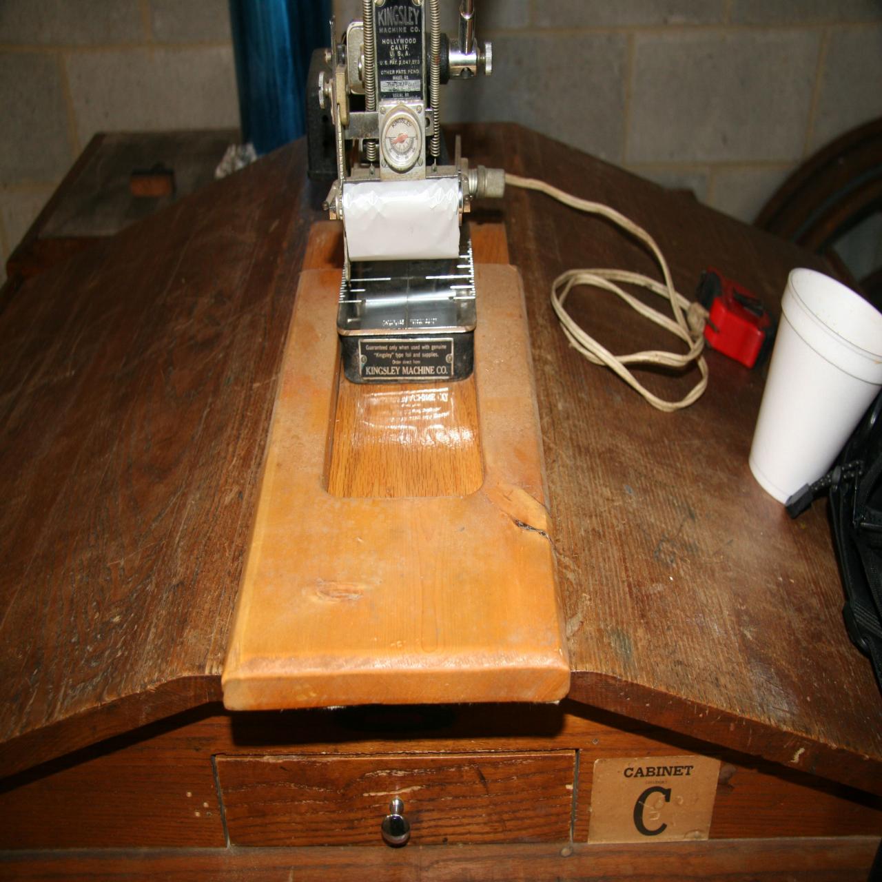 Lot #82: Kingsley Hot stamp machine - WireBids