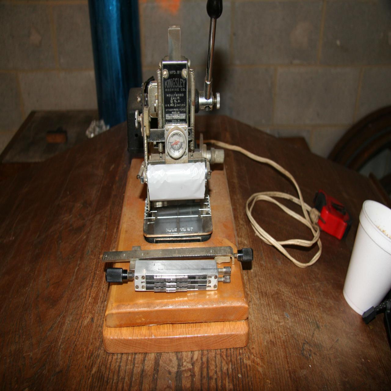 Lot #82: Kingsley Hot stamp machine - WireBids