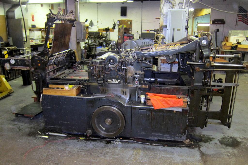 Lot #31: Miller 21" x 28" Two Color Printing Press - WireBids