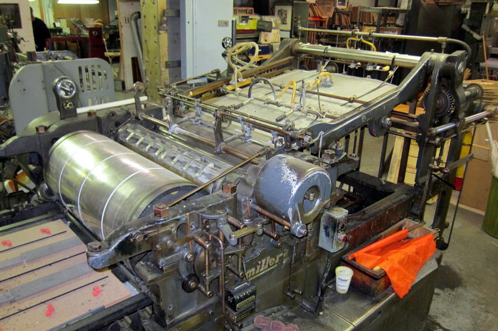 Lot #31: Miller 21" x 28" Two Color Printing Press - WireBids