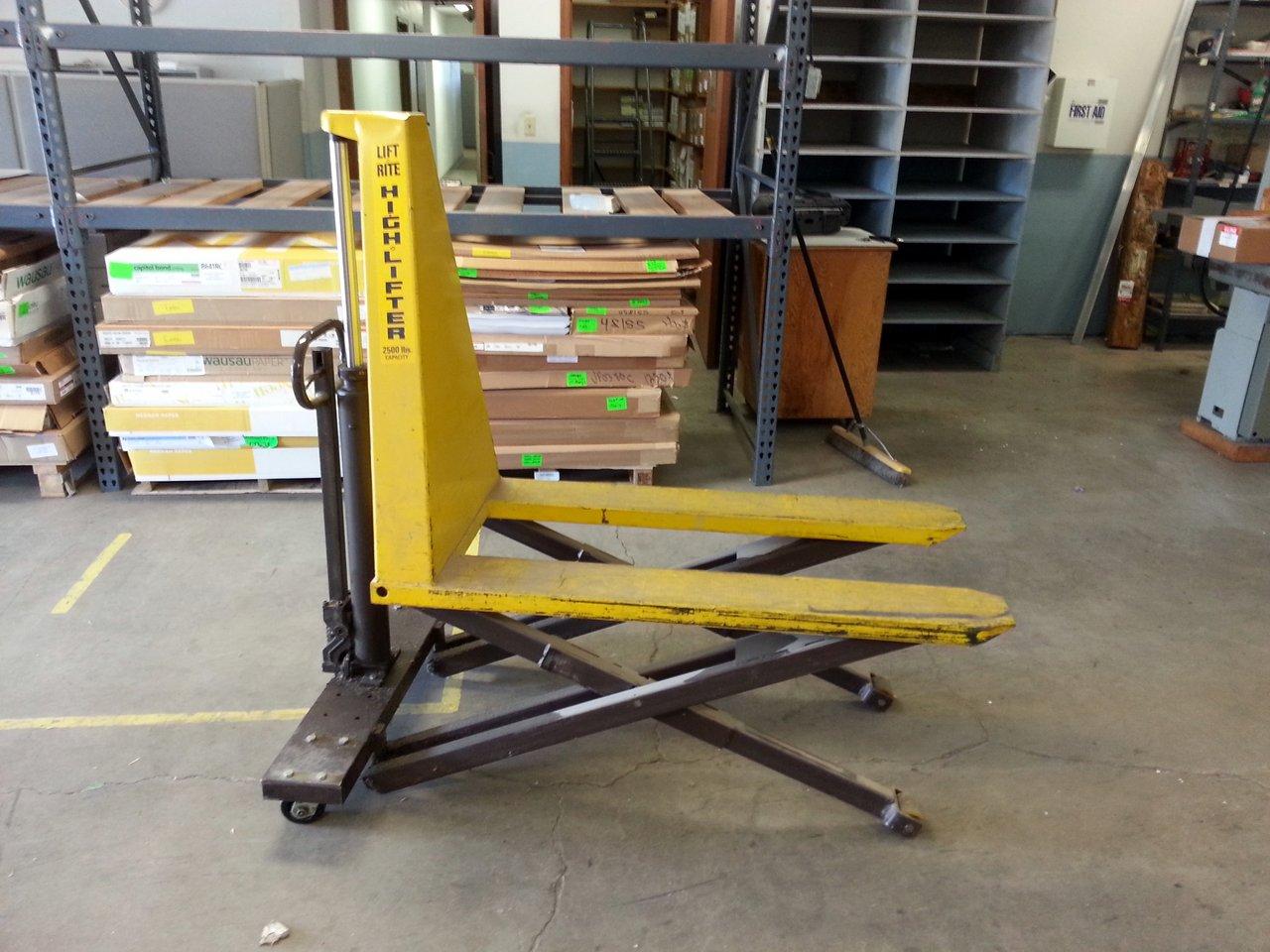 Lot #43: Lift Rite High-Lifter Pallet Jack - WireBids