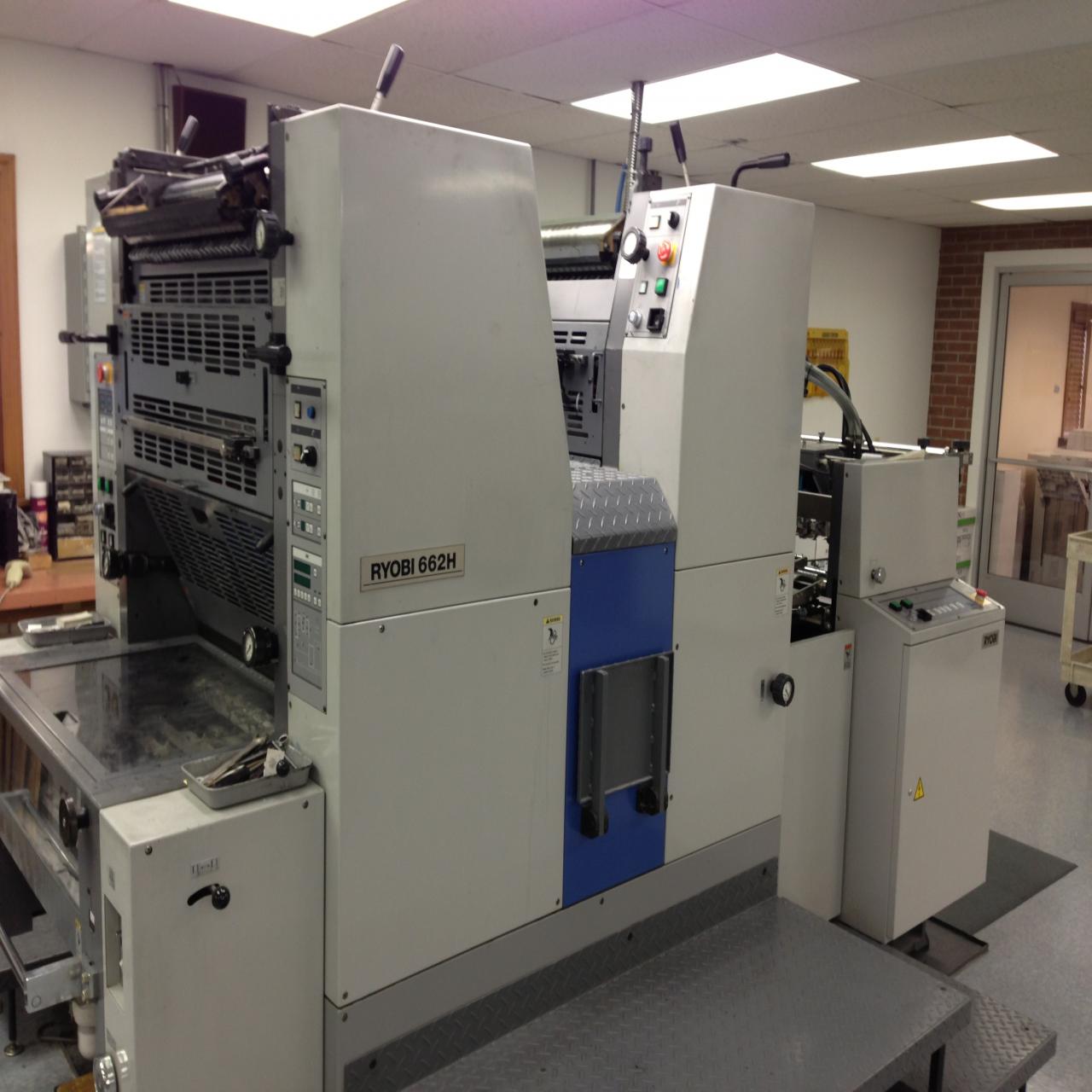 Lot #11: 2001 Ryobi 662H Two Color Offset Printing Press (Located in ...