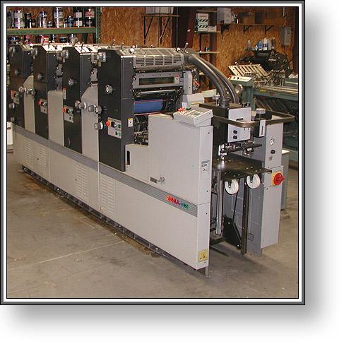 Lot #3: Ryobi 3304/AB DICK 4495A-ICS 4 Color Printing Press, Only 17 ...