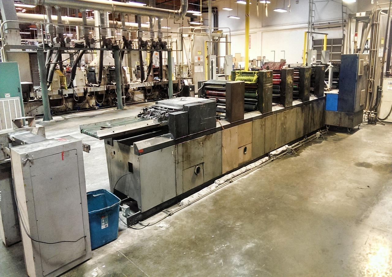 Lot #4: Didde DG 175 6 Color Web Press with Cross Perforation and ...