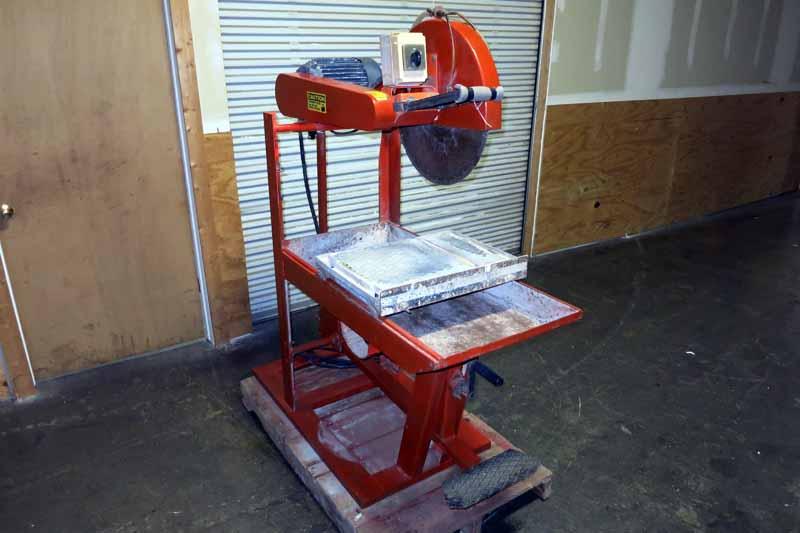 Lot #8: Norton Clipper 20" Block Buster Masonry Saw w/ Diamond Blades ...