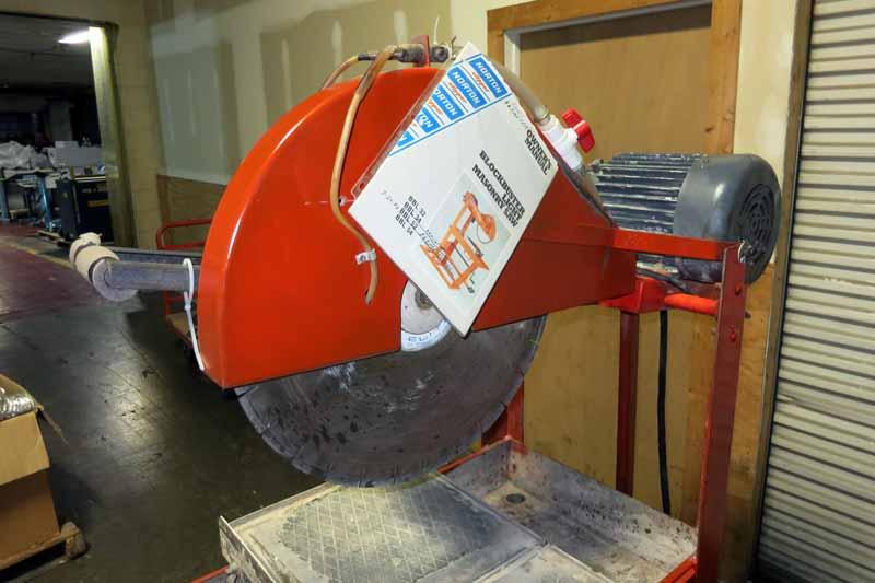 Lot #8: Norton Clipper 20" Block Buster Masonry Saw w/ Diamond Blades ...