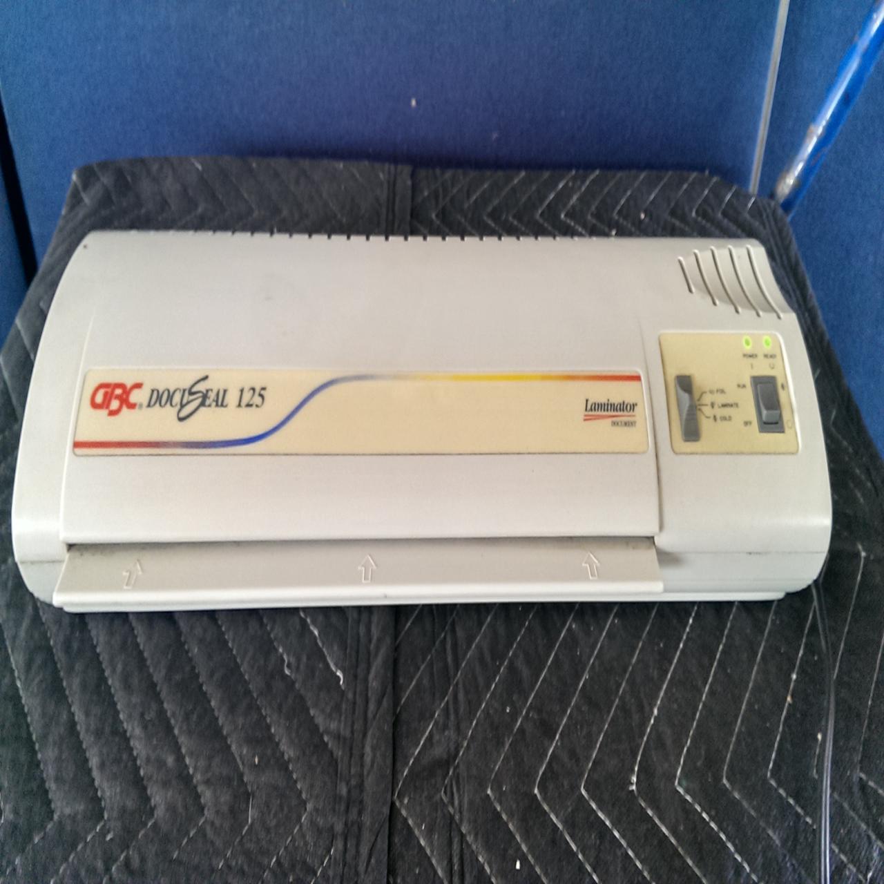 Lot #52: GBC DocuSeal 125 Laminating System - WireBids