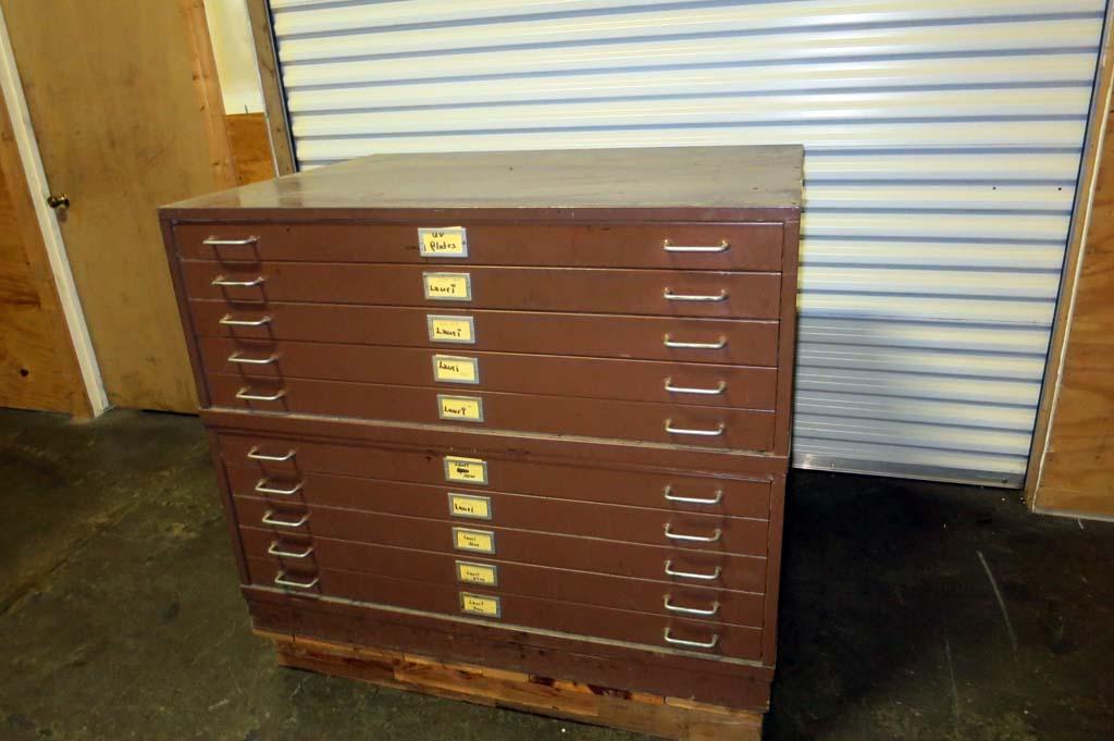 Lot #20: 10 Drawer Flat File Cabinet - WireBids