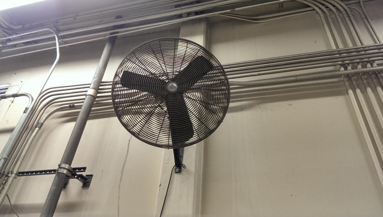 Lot #75: Dayton Wall Mounted Shop Fan - WireBids