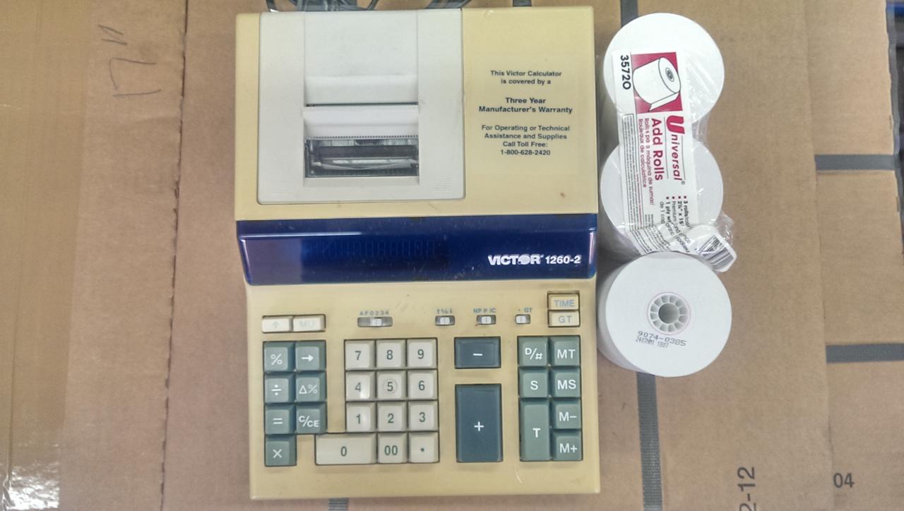 Lot #90: Vintage Victor Technology 1260-2 Printing Electronic ...