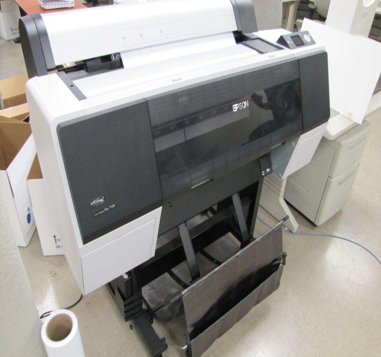 Lot #47: Epson Stylus Pro 7890 24" Wide Format Inkjet Printer - WireBids