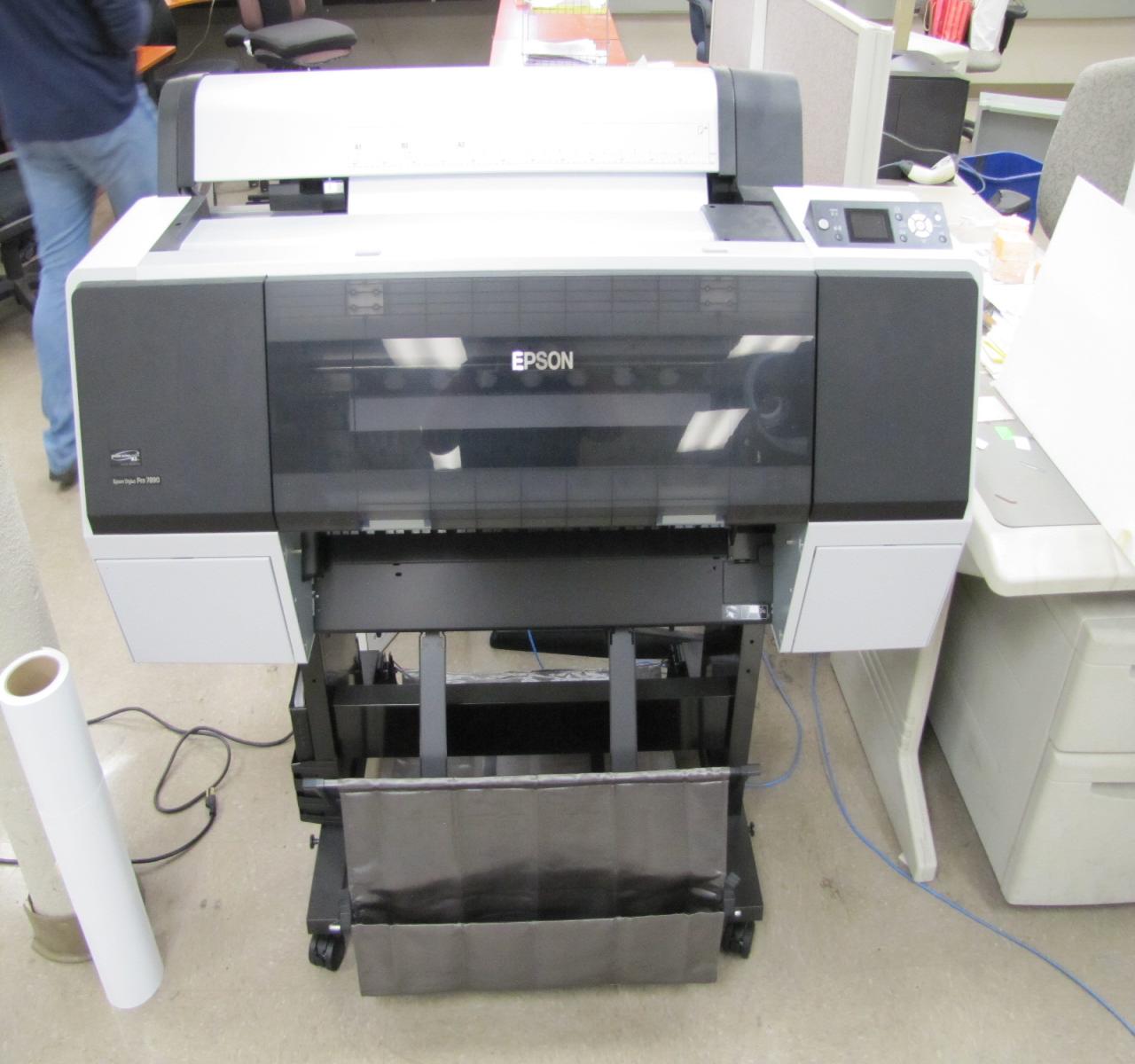 Lot #47: Epson Stylus Pro 7890 24" Wide Format Inkjet Printer - WireBids