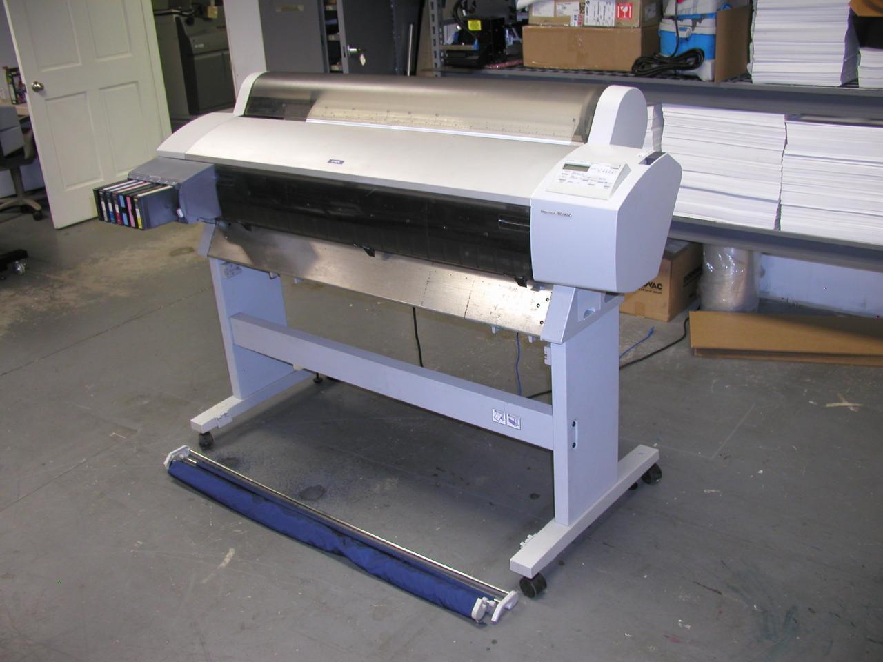 Lot #30: Epson Stylus Pro 9600 - 44" Wide-Form Ink-Jet Printer - WireBids