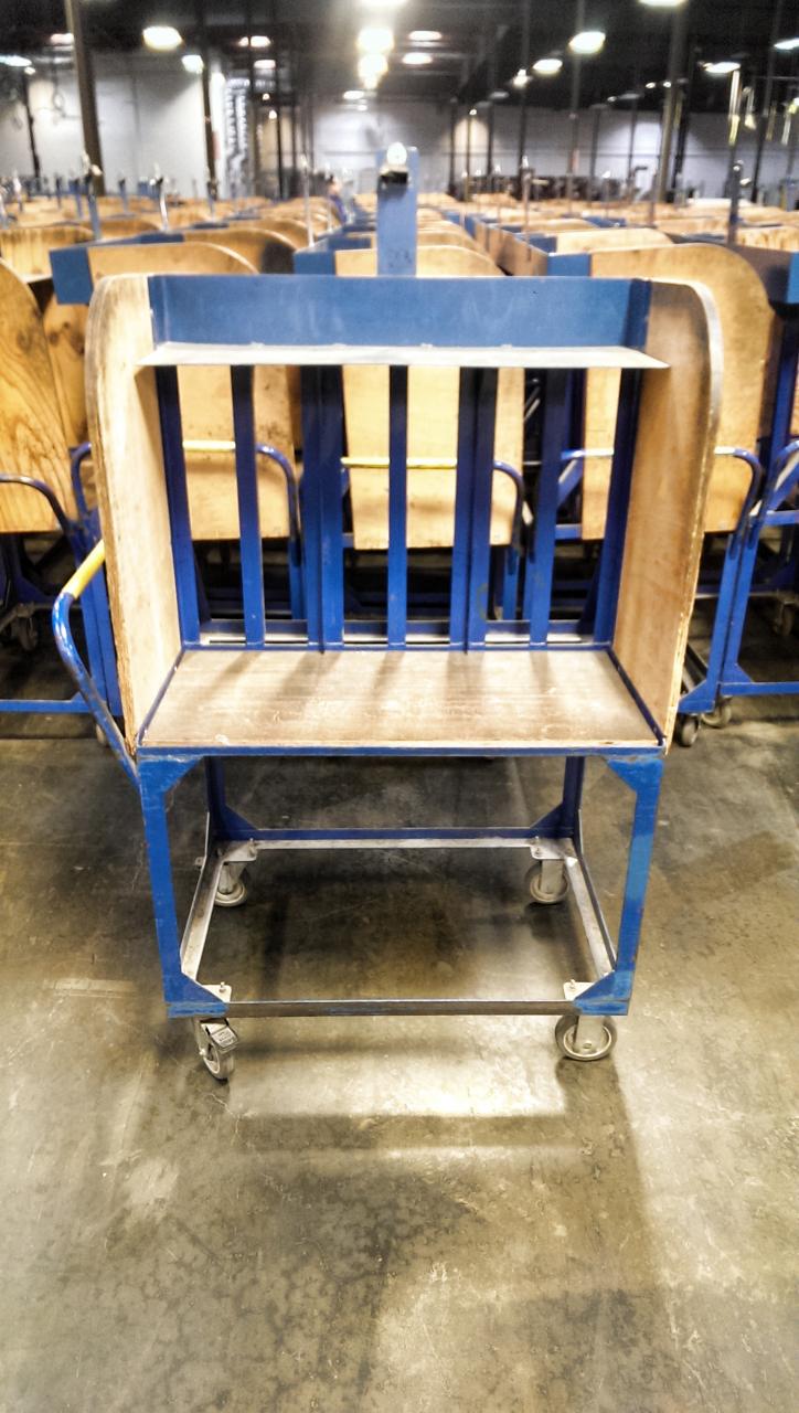 Lot #74: Commercial Rolling Paper Carts (Tri-Sided) - WireBids