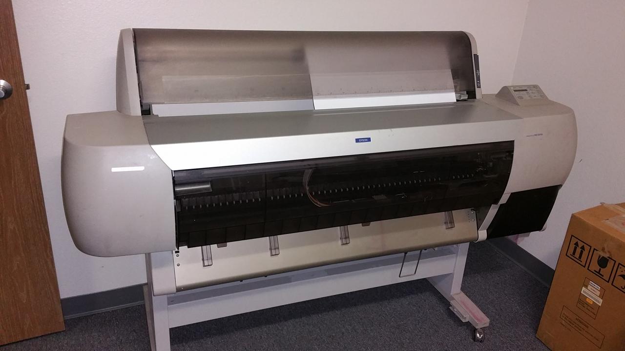 Lot #46: Epson Stylus PRO 10000 44" Wide Format Printer - WireBids