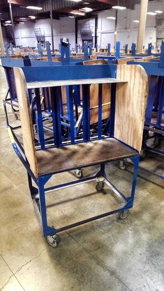 Lot #65: Commercial Rolling Paper Carts (Tri-Sided) - WireBids