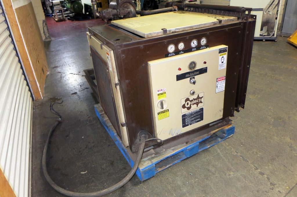 Lot #16: Quincy QMA 50/60 H.P. Aircooled Helical Screw Compressor w ...