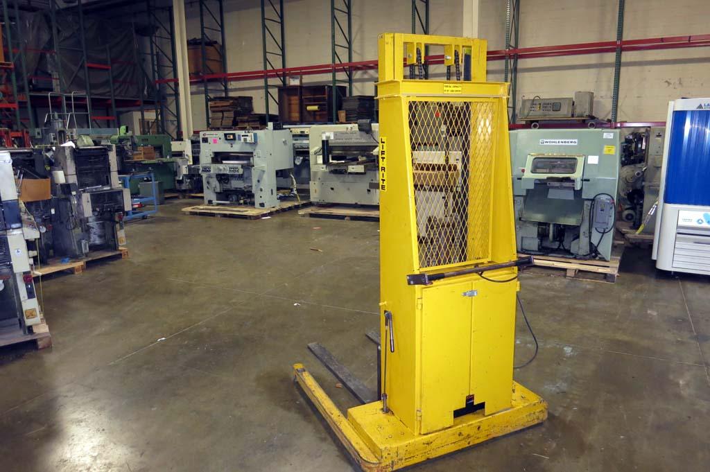 Lot #62: Lift Rite LT132 walk behind forklift - WireBids