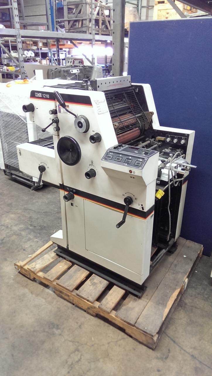 Lot #25: Multigraphics 1218 Offset Printing Press with Kompac II ...