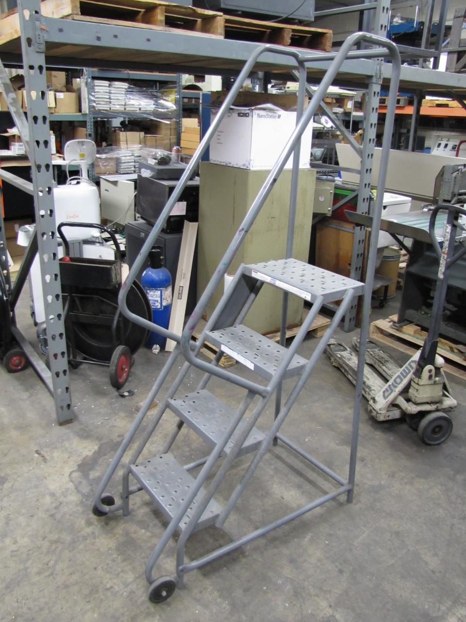 Portable Warehouse Stairs On Wheels