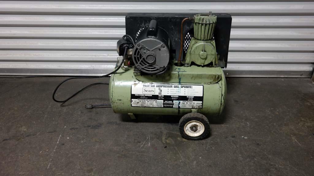 Lot #103: Sears 1/2 HP Air Compressor - WireBids