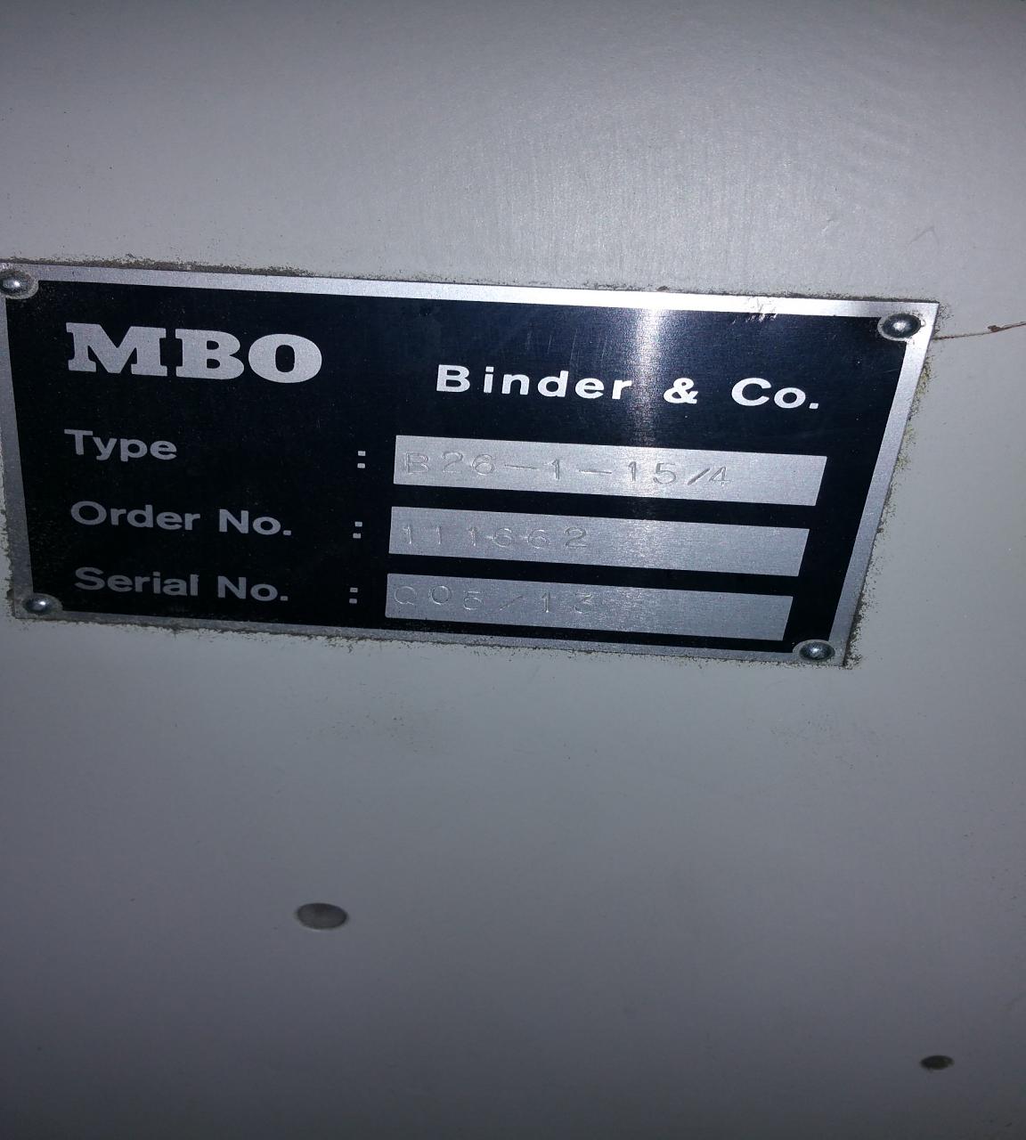 Lot #21: MBO B26-1-15/4 Inserter Paper Folder Accumulator - WireBids