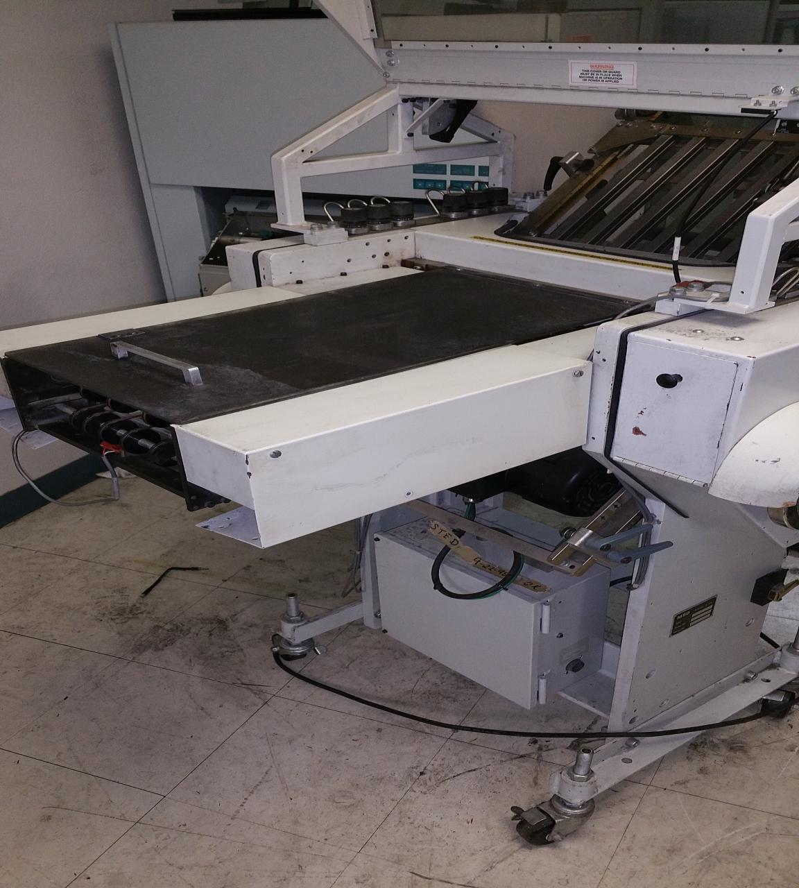 Lot #21: MBO B26-1-15/4 Inserter Paper Folder Accumulator - WireBids