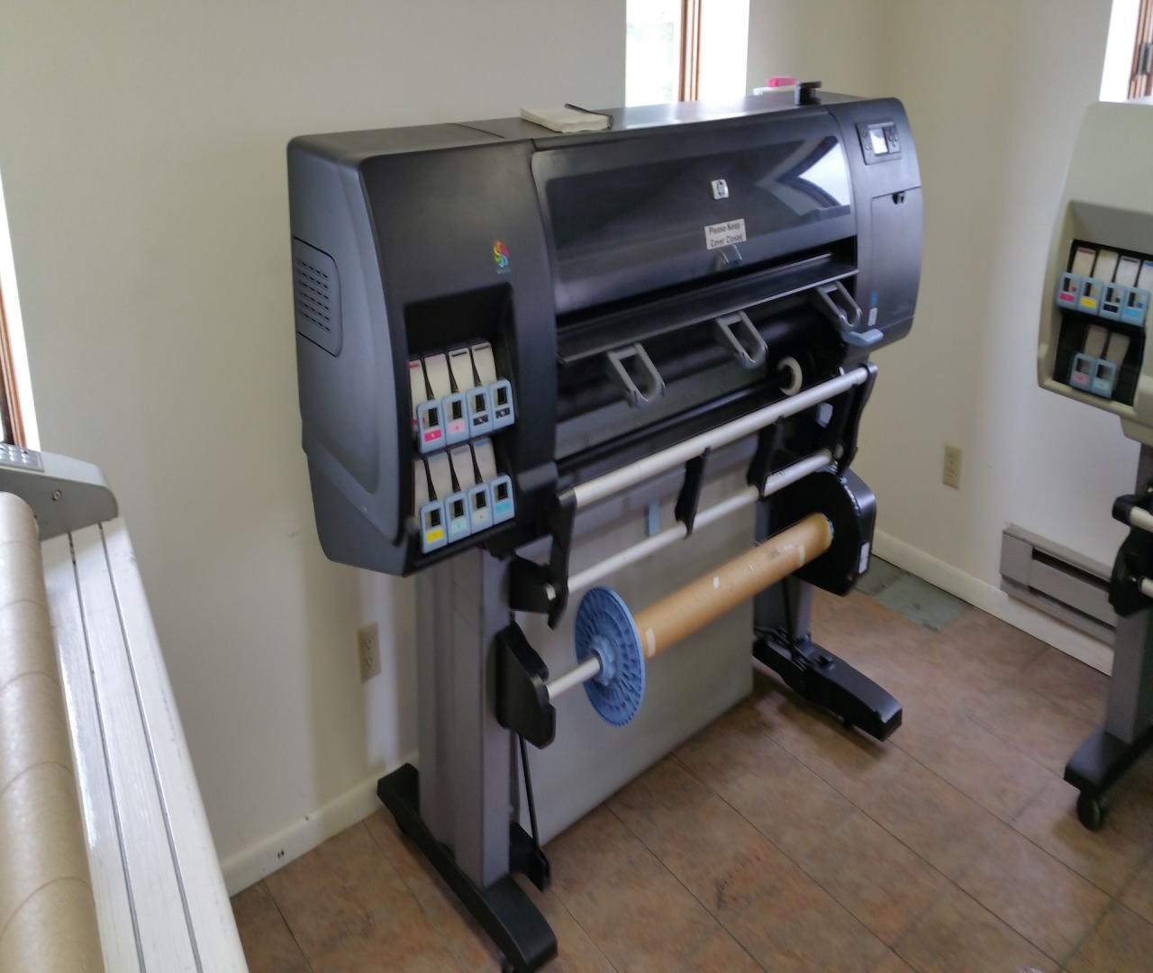 Lot #3: HP DesignJet Z6100 - 42" Pigment Ink Printer - WireBids