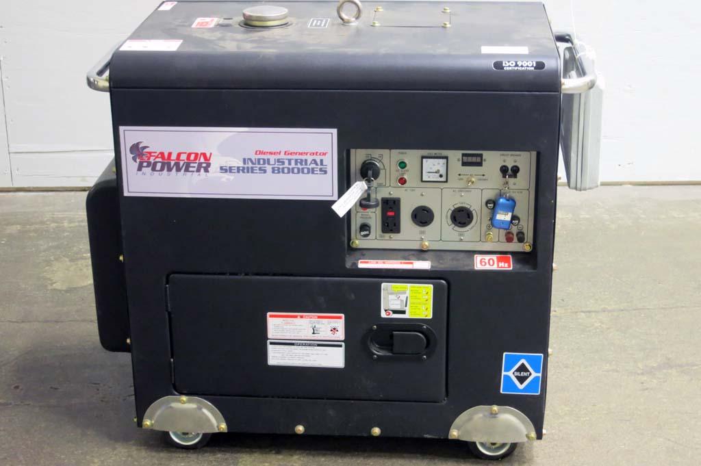 Lot #72: Falcon Power Industrial Diesel Generator 8000ES - WireBids