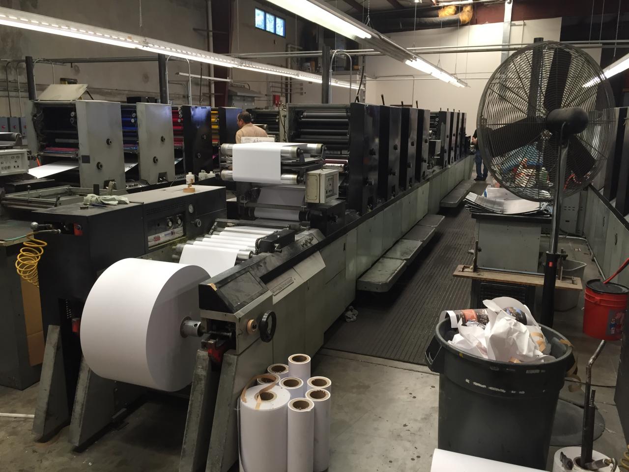 Lot #5: Didde DG-860 Web Press with Web Guide and Turn Bars - WireBids