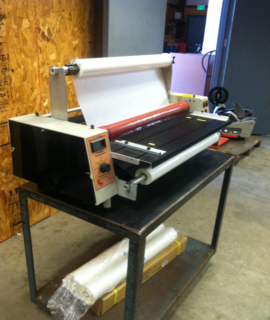 Lot #101: Professional Laminating System PL227HP 27" Laminator - WireBids