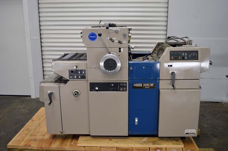 Lot #30: Ryobi 500K-NP Single Color Offset Press with Automatic ...