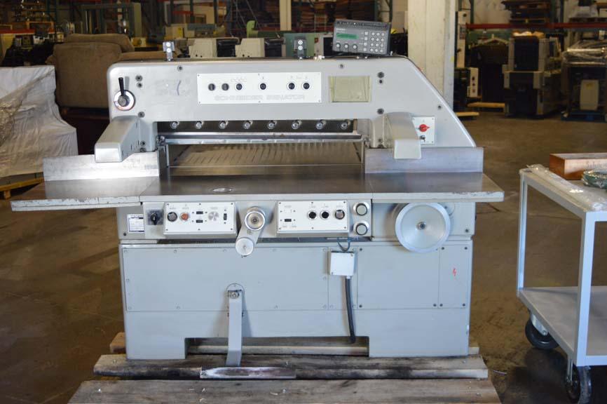 Lot #37: Schneider Senator 36" Paper Cutter w/ MicroCut Jr Programmable ...