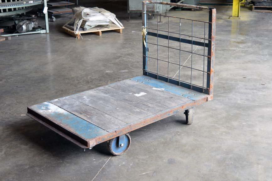 Lot #30: Antique Warehouse Cart - WireBids