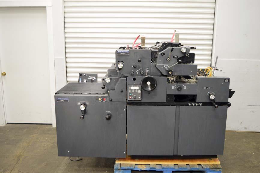 Lot #54: AM Multigraphics 1960/4620K Offset Printing Press w/ Numbering ...