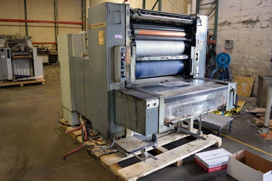Lot #44: Harris H36B 36" Offset Printing Press - WireBids